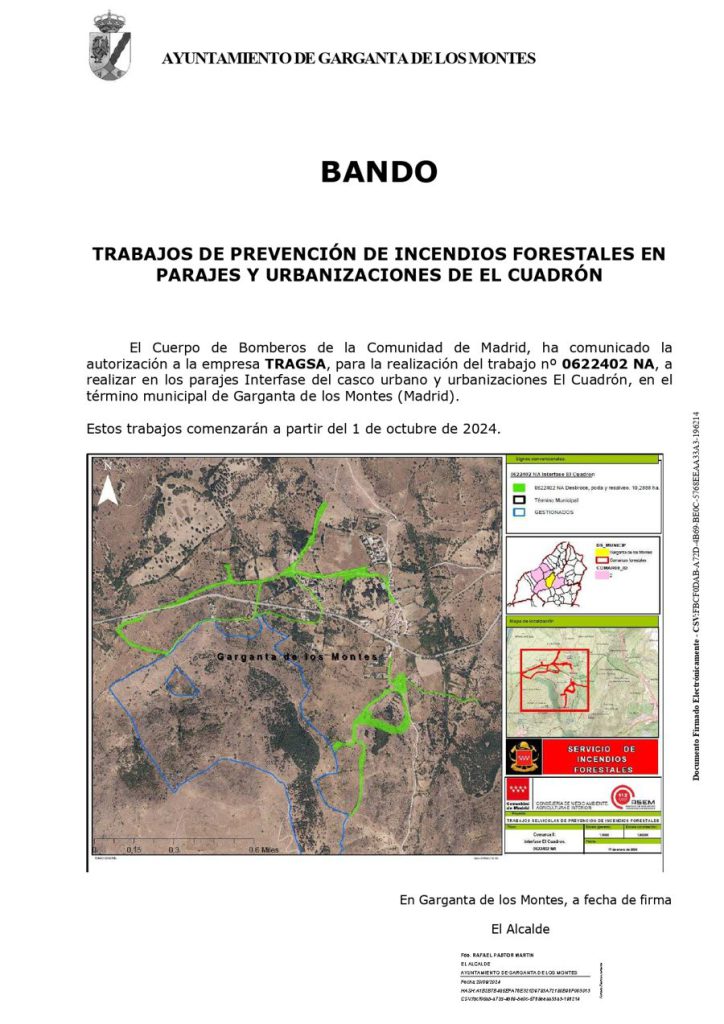 Limpieza de parajes y urbanizaciones en El Cuadrón – Ayuntamiento de ...